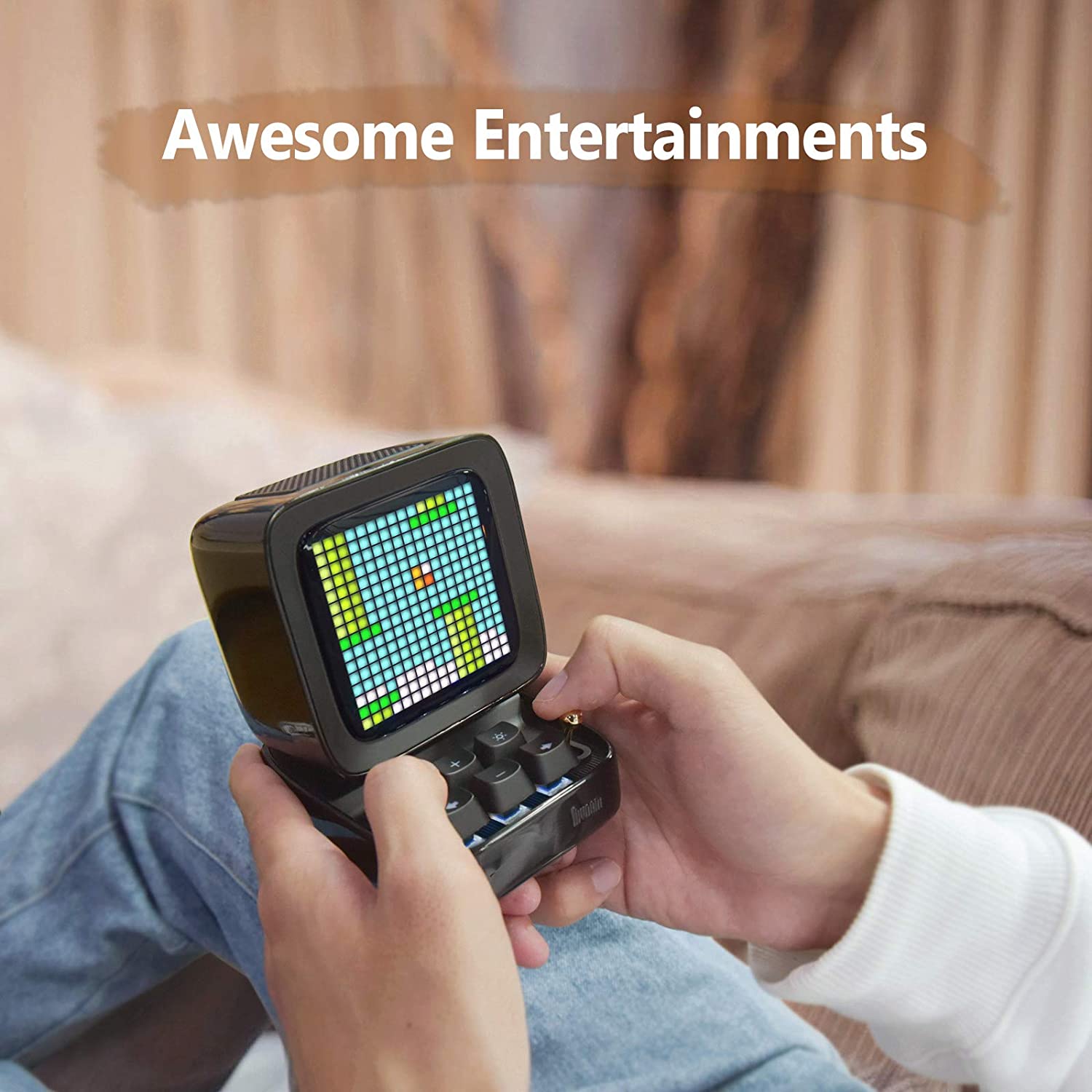 Boxa portabila Bluetooth Divoom DITOO, 10 W, Negru - eMAG.ro