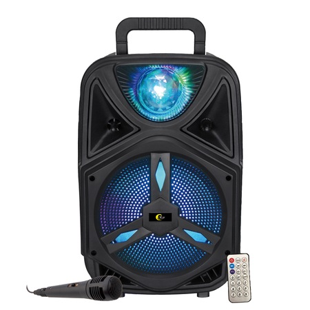 Boxa bluetooth portabila RF-1002, putere 200W, lumini disco, interfata ...