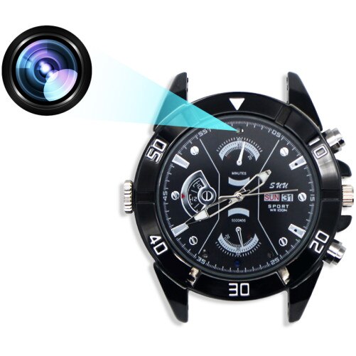 Ceas cu Camera Full HD iUni CW8, Night Vision, Inregistrare Audio-Video ...