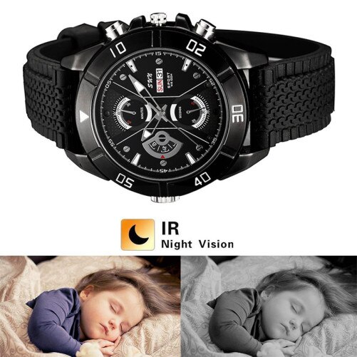 Ceas cu Camera Full HD iUni CW8, Night Vision, Inregistrare Audio-Video ...