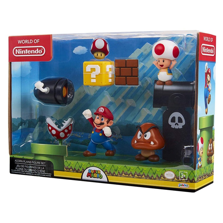 Figurine Super Mario, Set de 5 figurine Super Mario, Toad, Mario ...