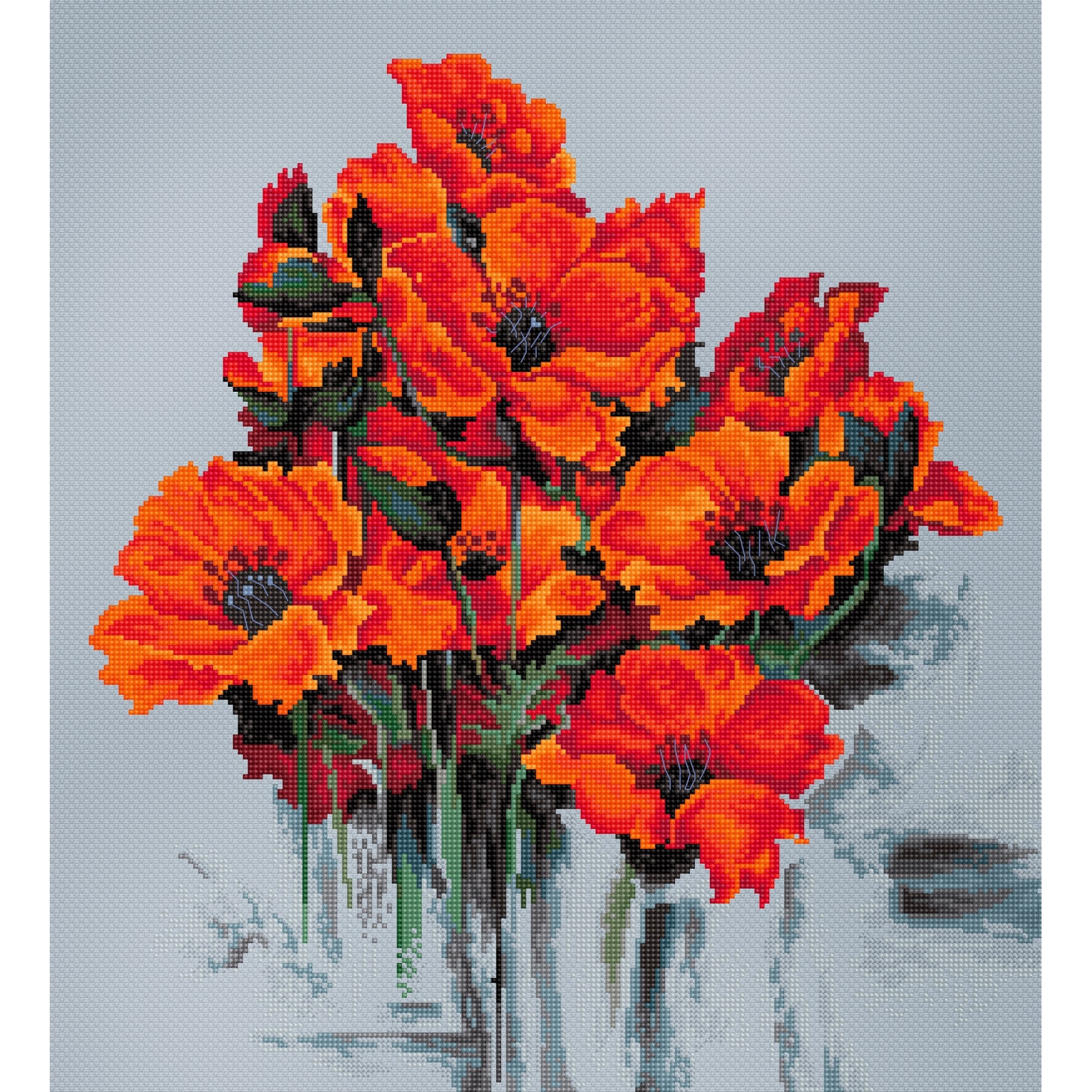 Set goblen cross-stich, Maci, 30.5x33 cm - eMAG.ro