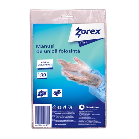 Еднократни ръкавици Zorex Classic, универсален размер - eMAG.bg