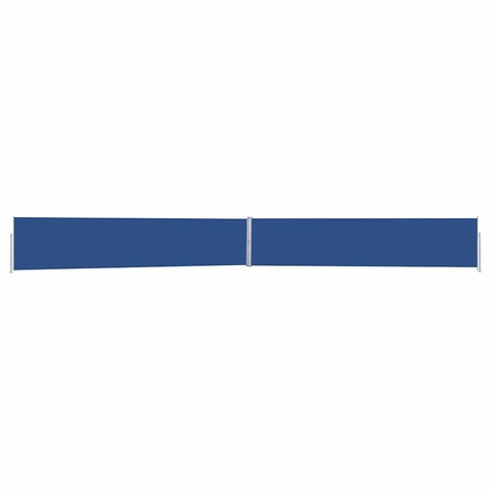 Copertina laterala retractabila de terasa vidaXL, albastru, 170x1200cm ...