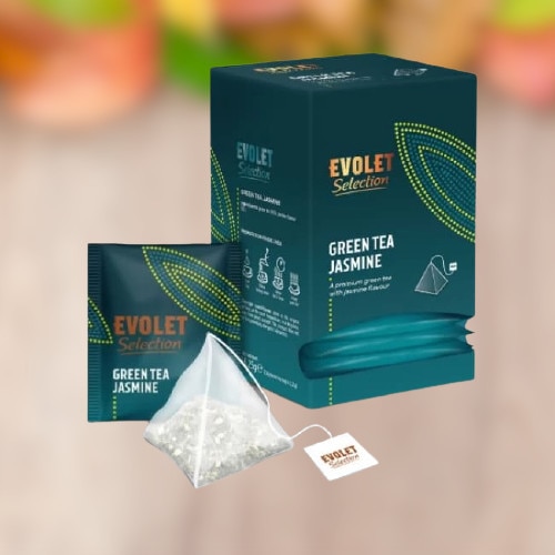 Ceai Green Tea Jasmine, Evolet Selection, 25 plicuri, ambalat ...