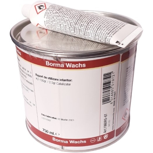 Chit bicomponent pe baza de solvent pentru lemn, Borma Wachs, 750 grame ...