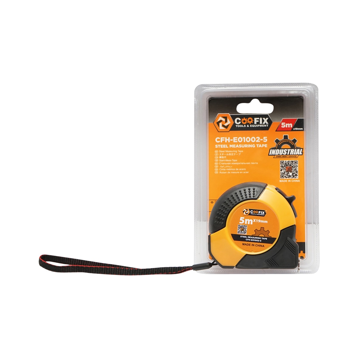 Ruleta 5M x 19mm cu protectie de cauciuc profesionala Coofix - eMAG.ro