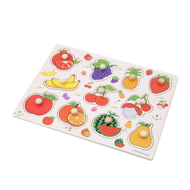 Incast puzzle, Friss gyümölcs, 11 db, fa, + 3 év - eMAG.hu