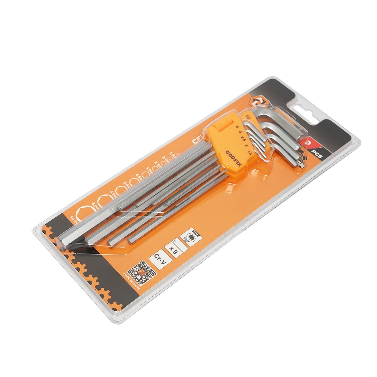 Set 9 imbusuri hexagonale cu brat lung profesional Coofix - eMAG.ro