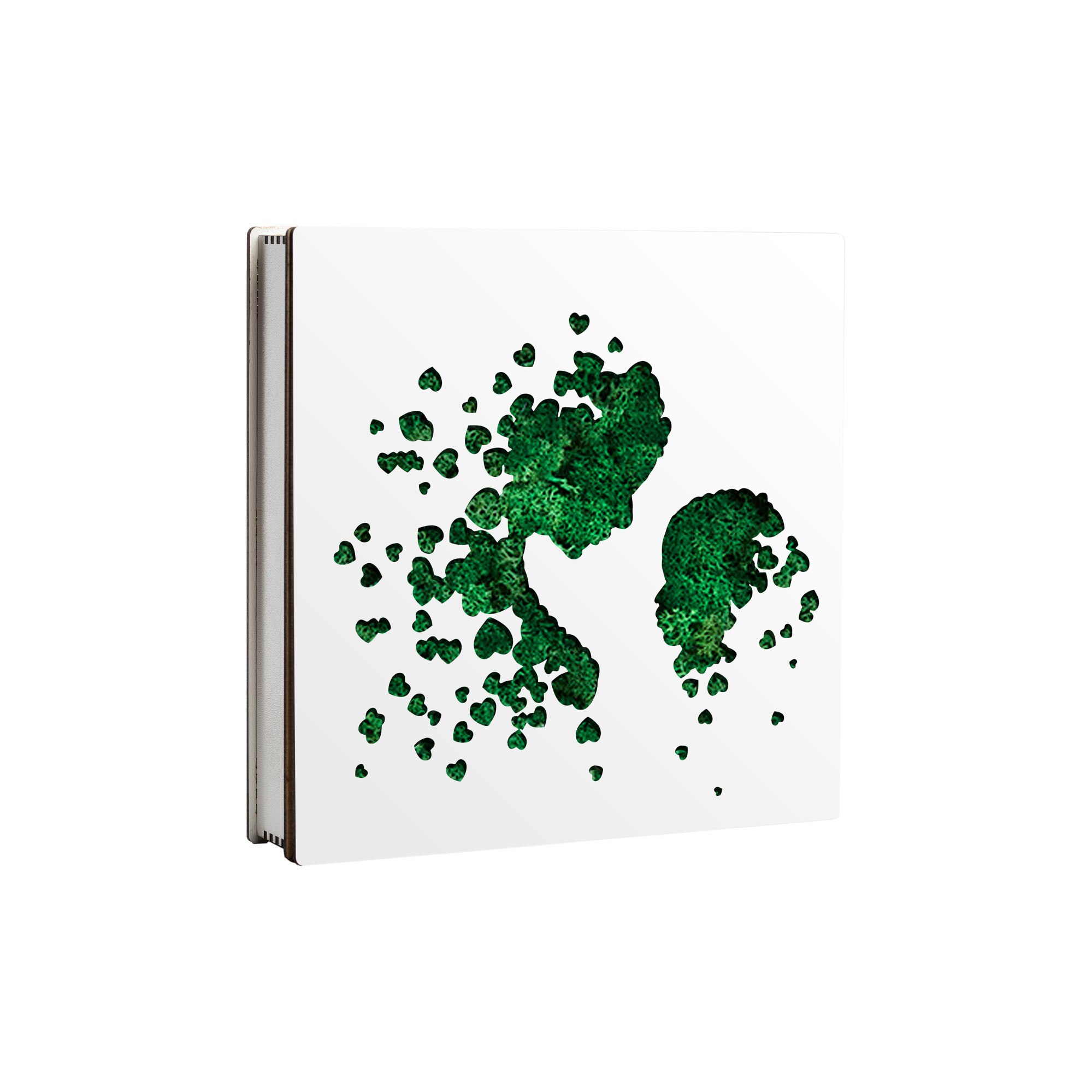 Caseta decorativa cu licheni, DekoLaser, CDL1004L, 20x20 cm - eMAG.ro