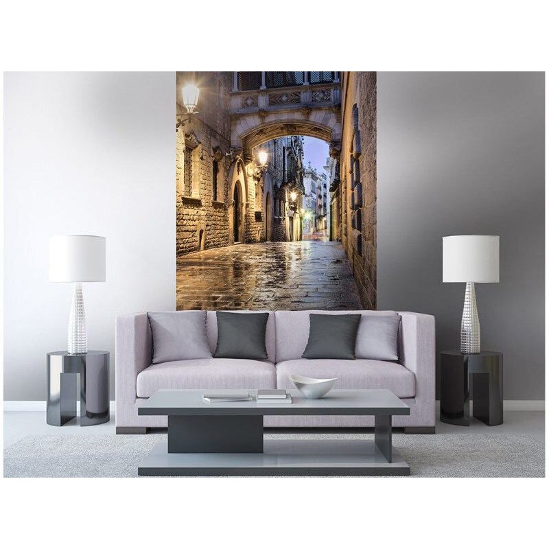 Tapet DIMEX, Model Strada intunecata, 150 x 250 cm, Netesut, Multicolor ...