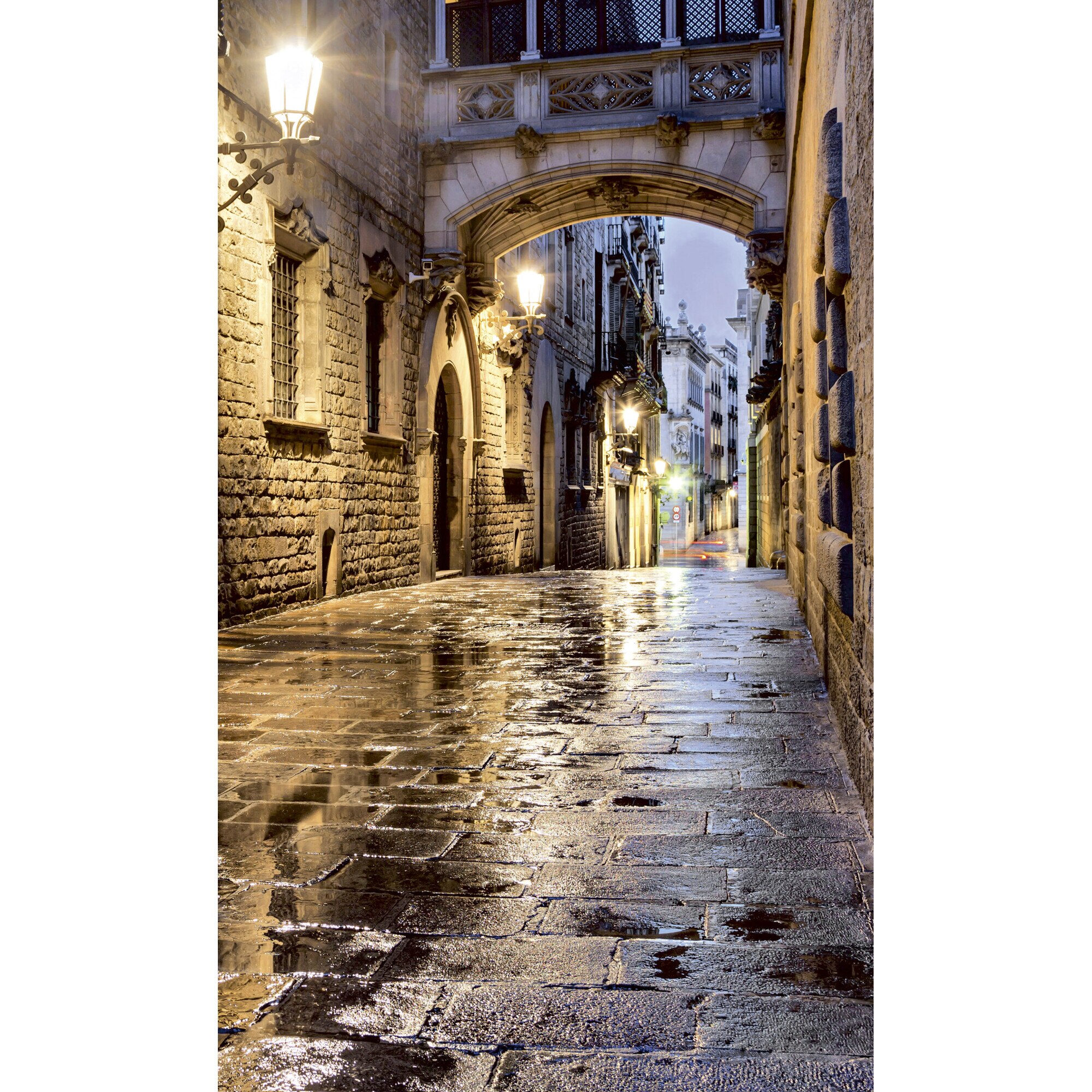 Tapet DIMEX, Model Strada intunecata, 150 x 250 cm, Netesut, Multicolor ...