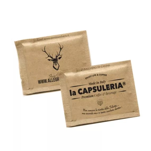 100 de pliculete de zahar brun, La Capsuleria - eMAG.ro