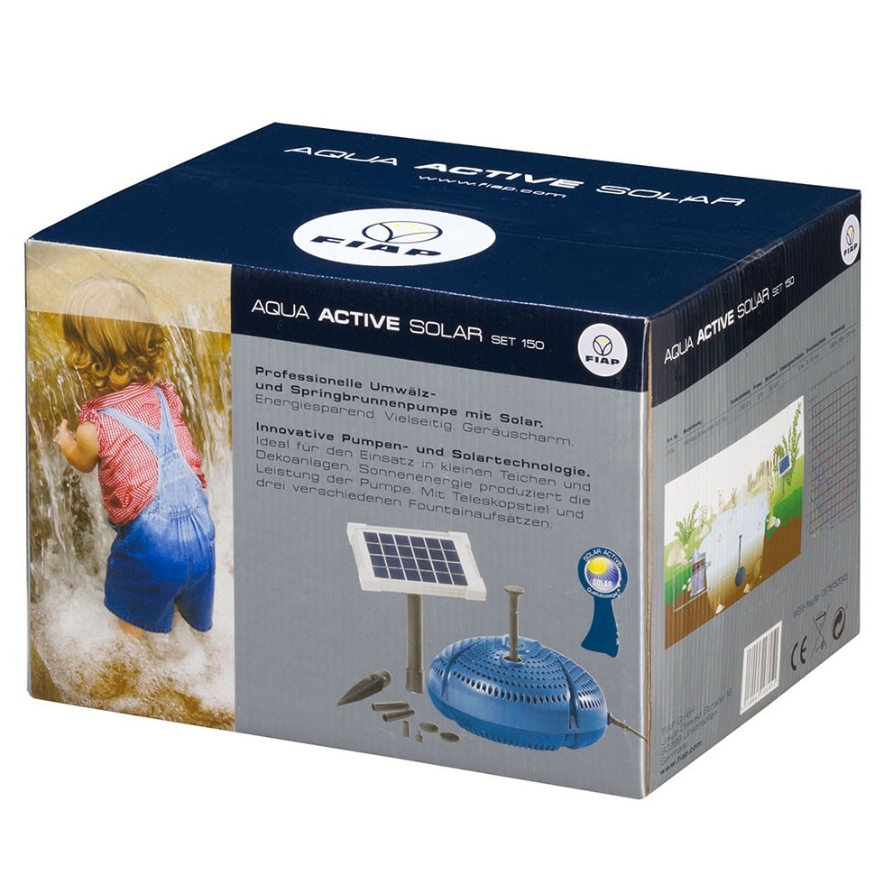 Pompa Iaz, Fiap, Aqua Active Solar Set, 300 l/h - eMAG.ro
