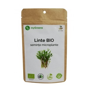 Seminte microplante de Mazare BIO, myGreens, vegan, 200 g - eMAG.ro
