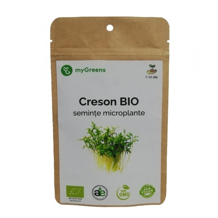 Seminte microplante de Creson BIO, myGreens, vegan, 100 g - eMAG.ro