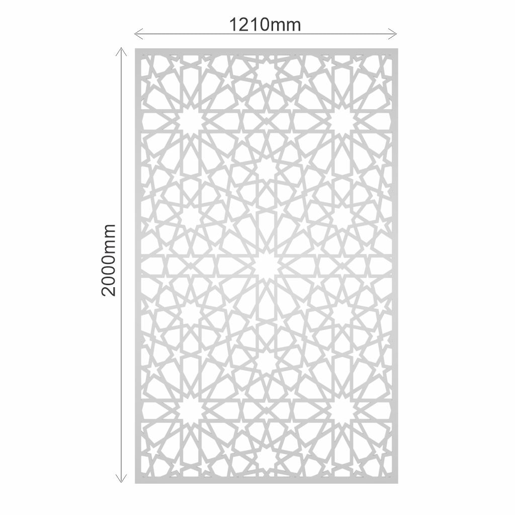 Panou separator decorativ din PVC alb, model 003, 2000x1210x15 mm - eMAG.ro