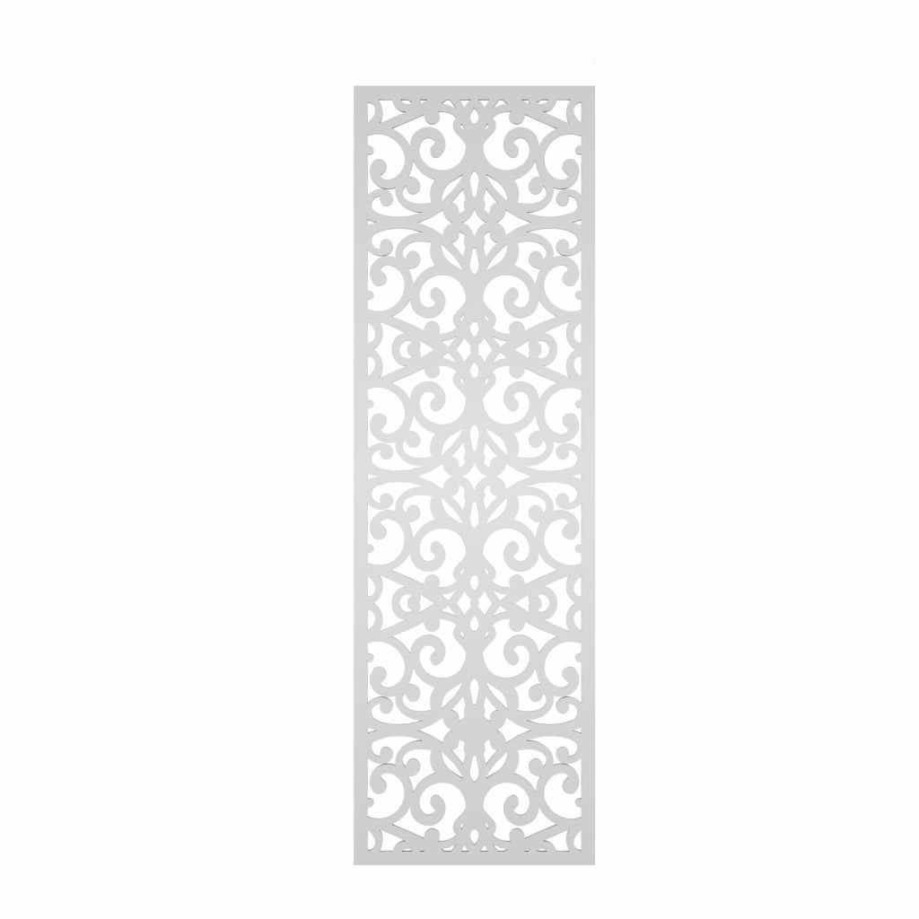 Panou separator decorativ din PVC alb, model 004, 2000x620x15 mm - eMAG.ro