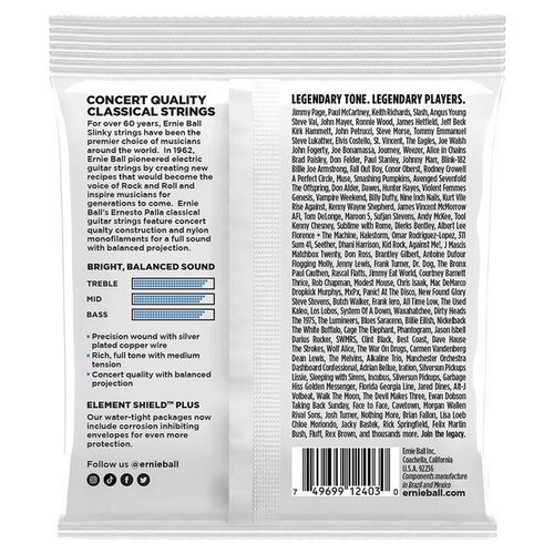 Set corzi, chitara clasica, Ernie Ball 2403, Ernesto Palla - eMAG.ro