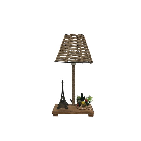 Veioza cu decoratiune Turn Eiffel in stil rustic, 37 cm - eMAG.ro