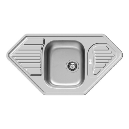 Chiuveta bucatarie Pyramis de colt MEDUSA, 950x550mm, adancime 180mm ...