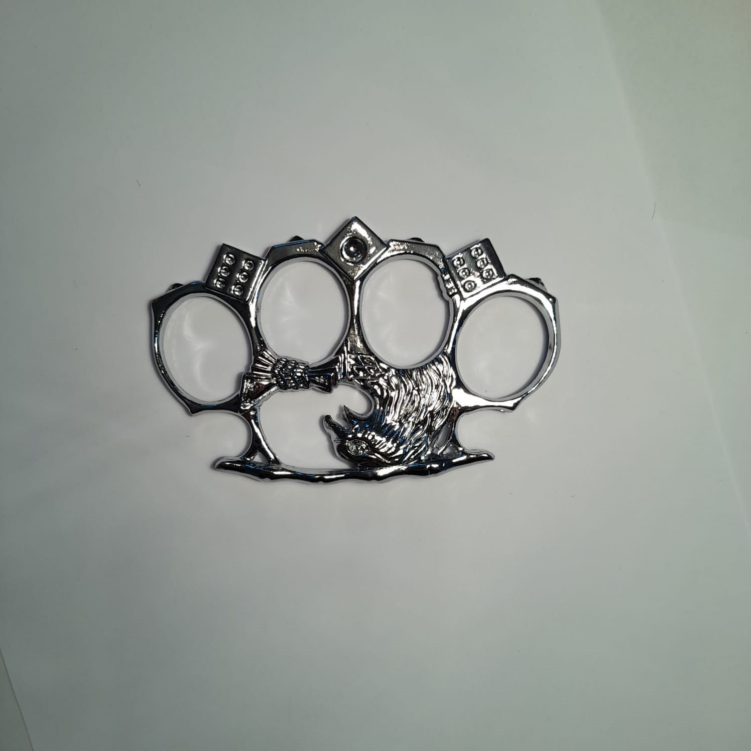 Pumnal tip box, rozeta autoaparare cu 3 zaruri, 1 cm grosime, gri ...