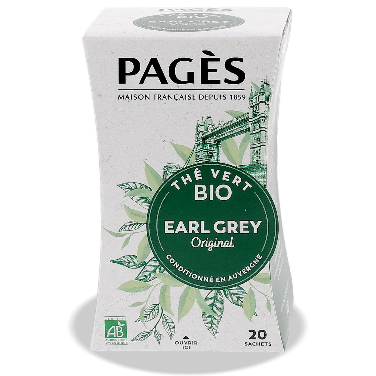 Ceai verde BIO Earl Grey Pages, 20 pliculete - eMAG.ro