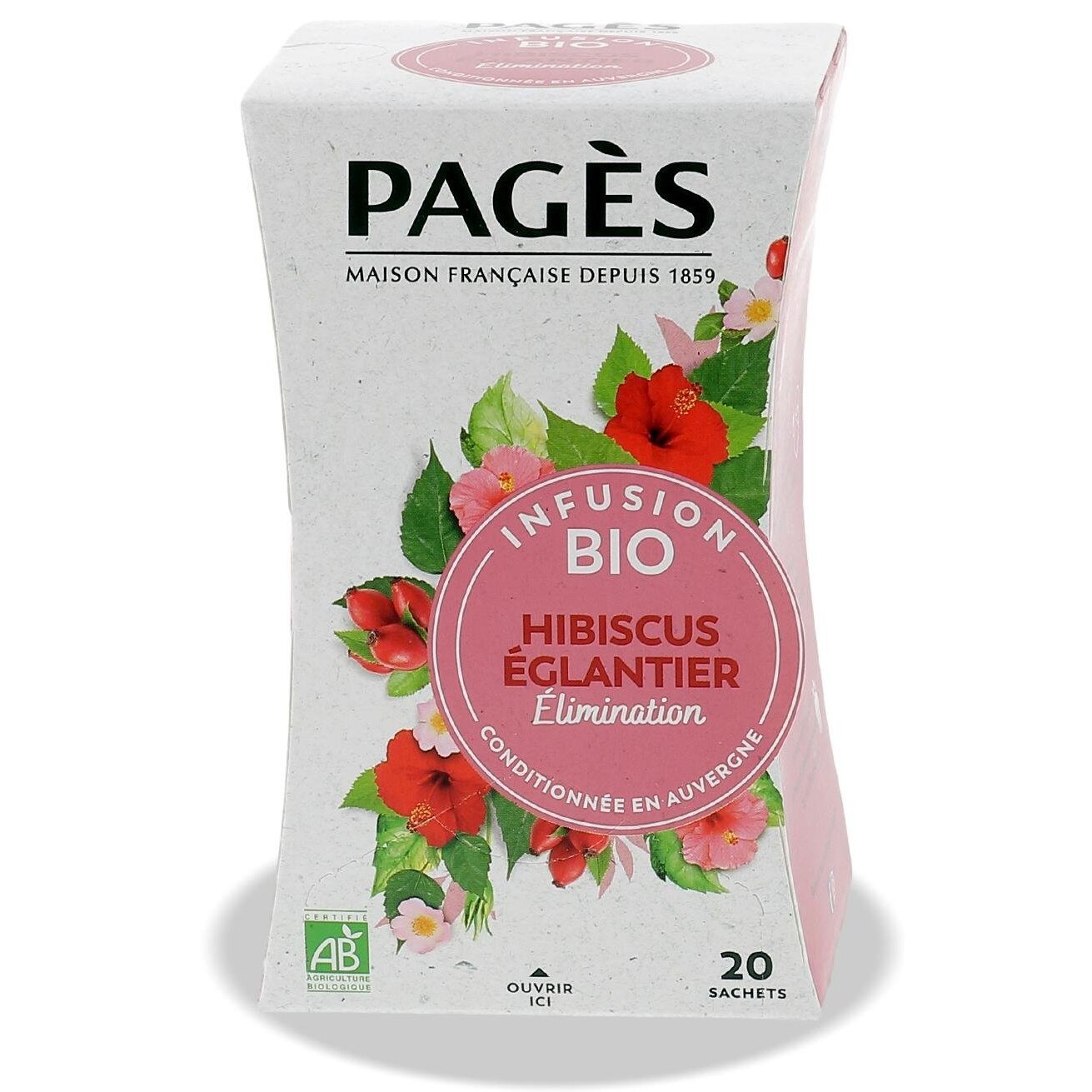 Ceai BIO infuzie diuretica (macese, hibiscus) Pages, 20 pliculete - eMAG.ro