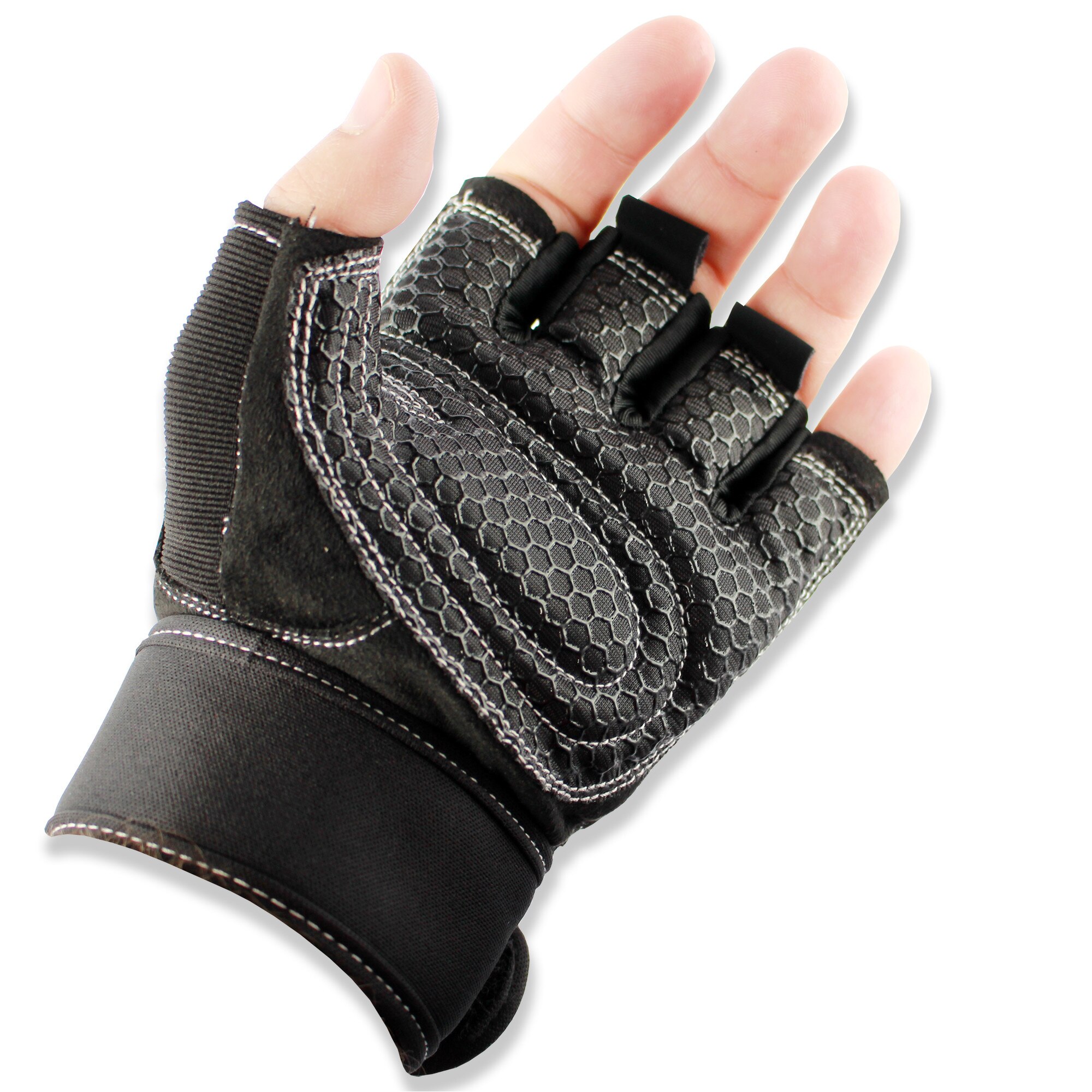 Manusi de antrenament Lerods pentru sala si fitness cu protectie palma ...