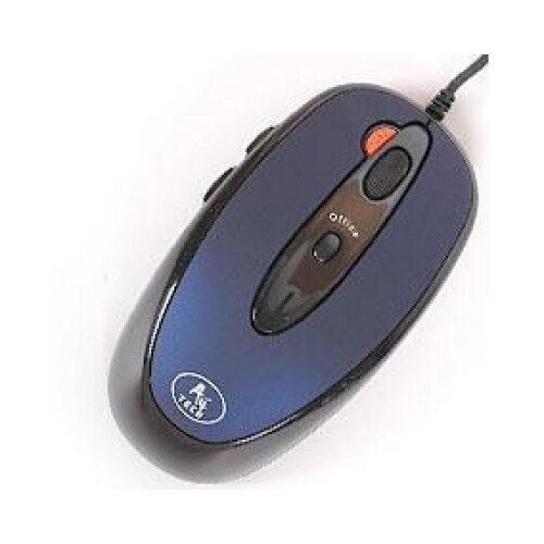 Mouse optic A4Tech X5-57D-1, negru/albastru, USB - eMAG.ro