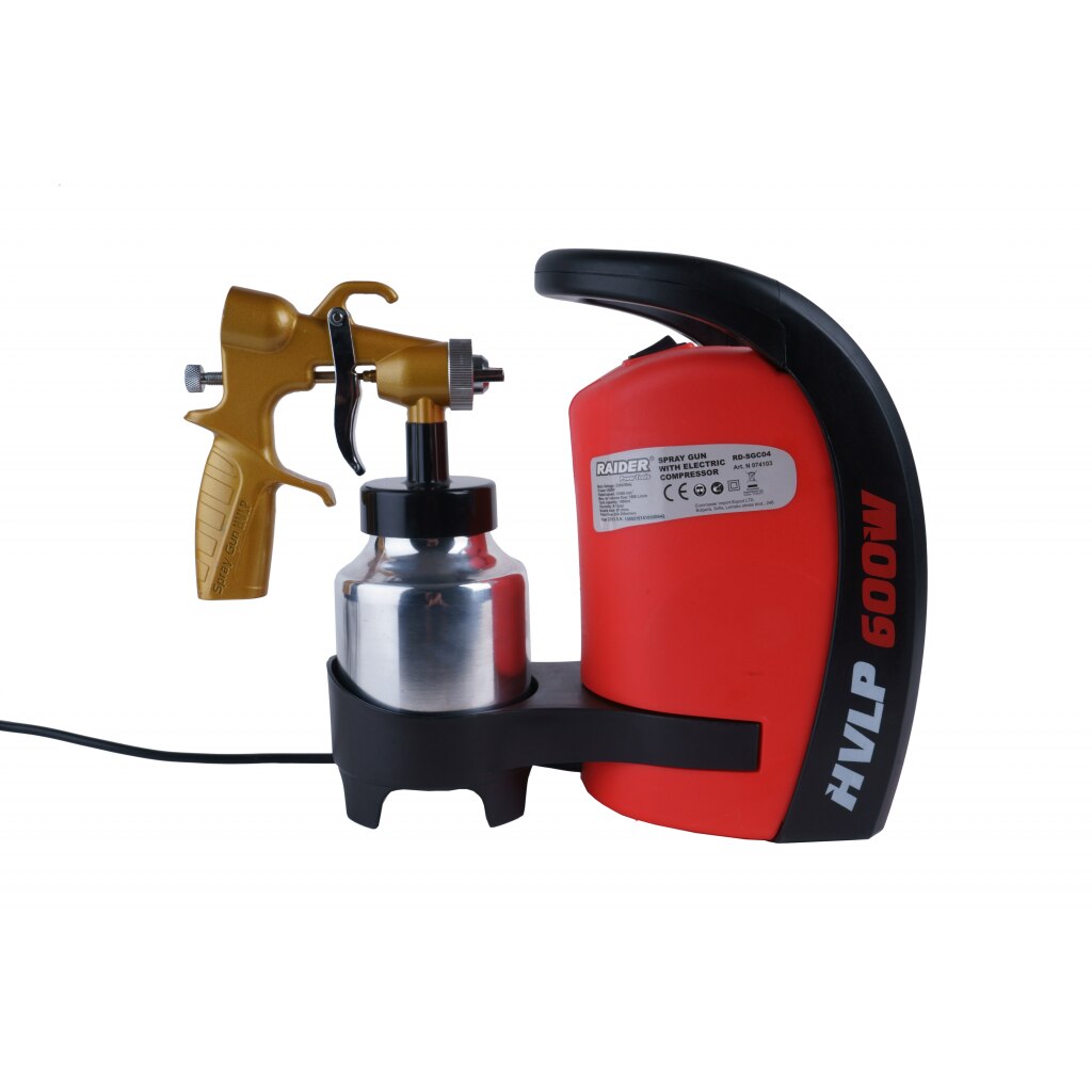 Pistol de vopsit cu compresor Raider RD-SGC04, 600 W, 1.8 mm - eMAG.ro