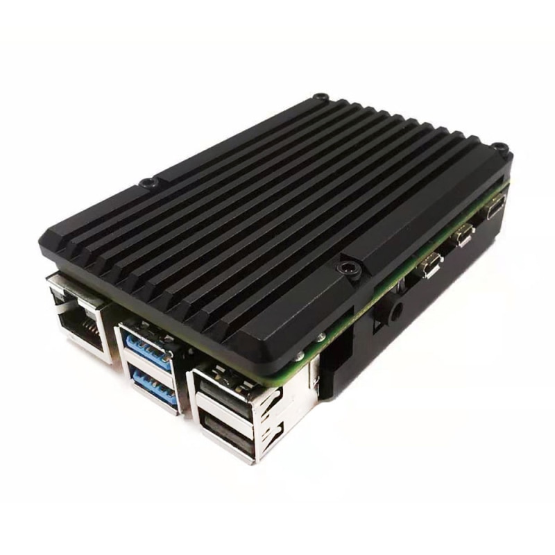 Алуминиев корпус с два вентилатора за Raspberry Pi 4 модел B Emag Bg