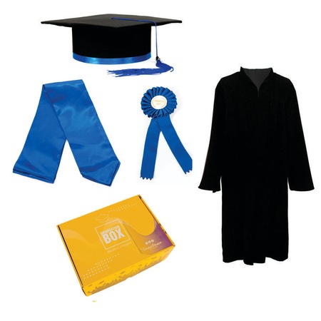 Set Absolvire compus din 1 Roba neagra marimea XL, 1 Toca XL, 1 Esarfa ...