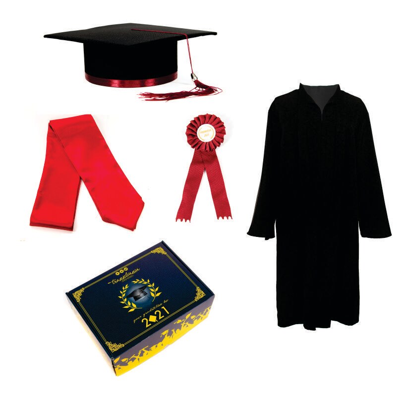 Set Absolvire compus din 1 Roba neagra marimea L, 1 Toca L, 1 Esarfa ...