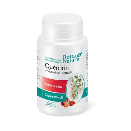 ROTTA NATURA, Quercitin cu Vitamina C Naturala 30cps - eMAG.ro