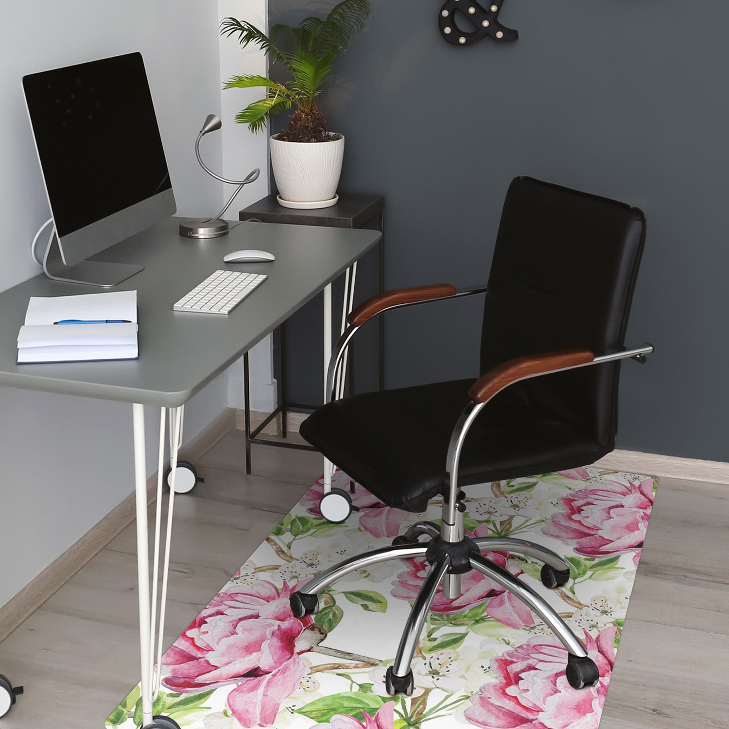 Covor pentru scaun de birou, verde, kmat-2422, 140x100cm - eMAG.ro