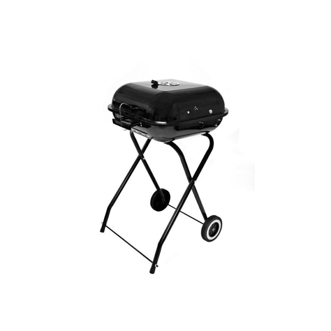 Gratar pliabil cu roti, culoare negru - eMAG.ro