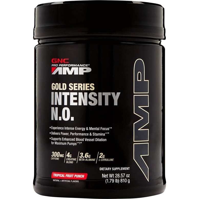 GNC AMP Gold Series Intensity NO, Formula Pre-Workout, cu Aroma de ...