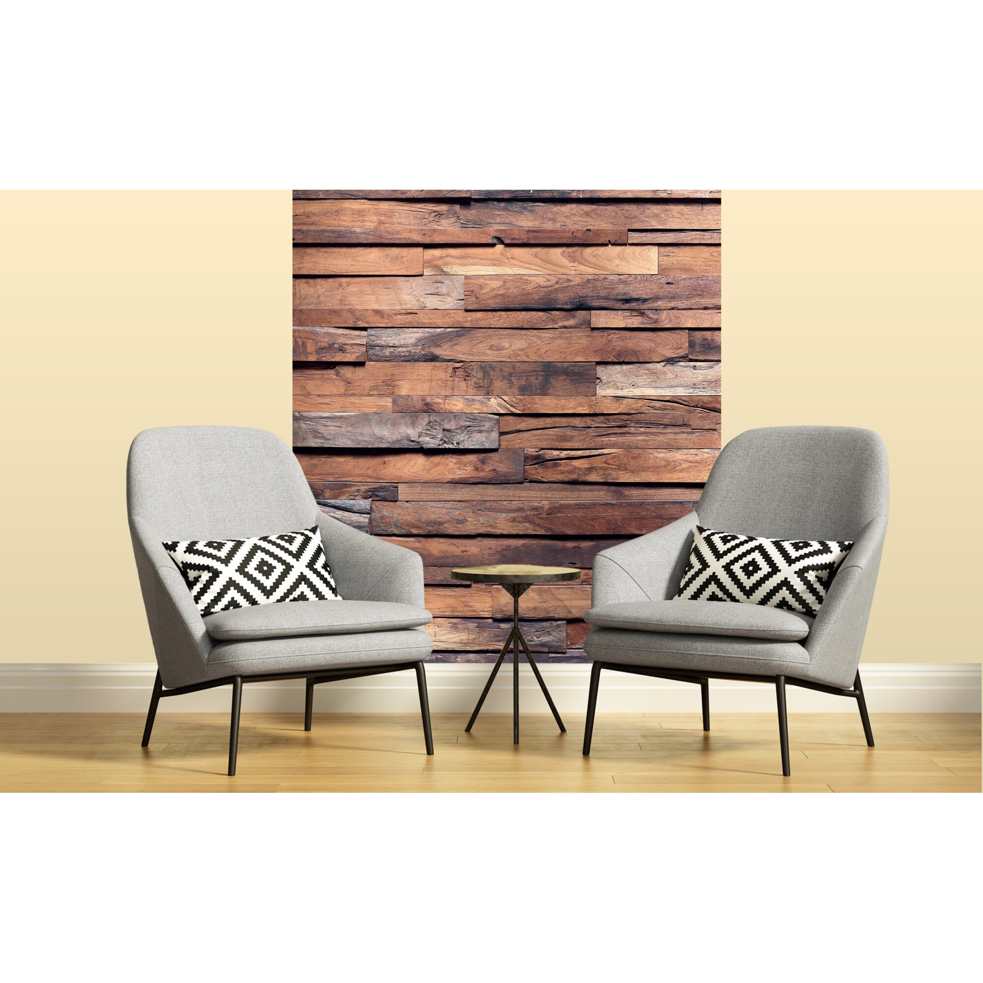 Tapet DIMEX, Model Perete din lemn, 225 x 250 cm, Netesut, Maro - eMAG.ro