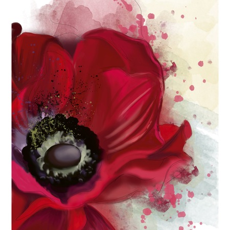 Tapet DIMEX, Model Mac rosu, 225 x 250 cm, Netesut, Rosu - eMAG.ro