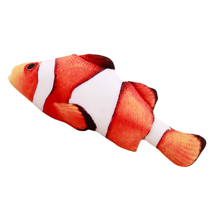 Peste miscator de jucarie pentru pisici, material moale, peste tropical ...