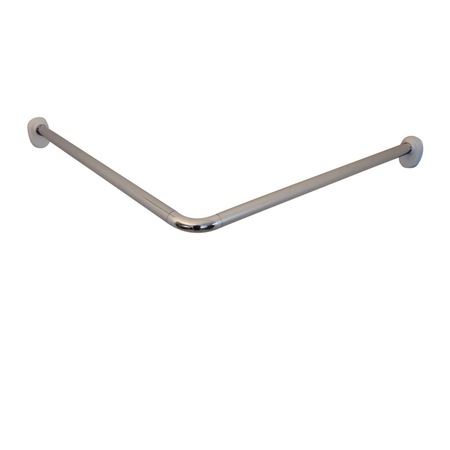 Tija de colt pentru perdea de dus, RIDDER, Aluminiu, 90 x 90 x 2.5 cm ...