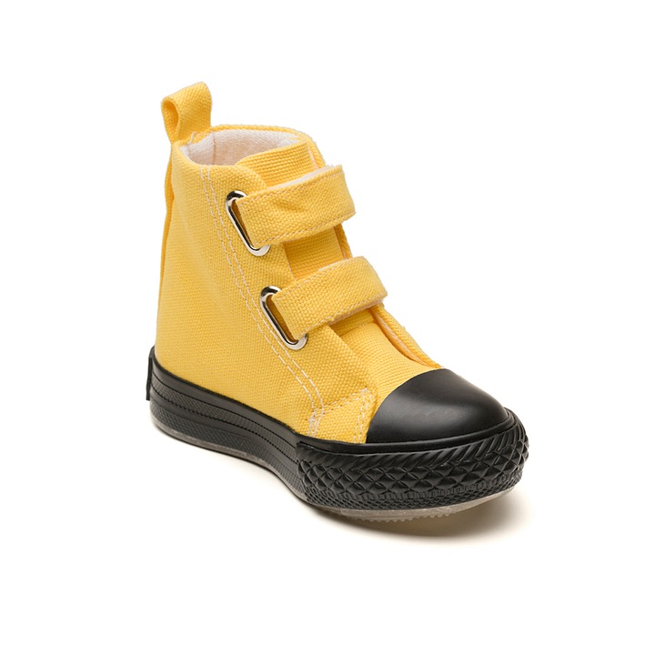 Tenisi tip gheata Kidopo LED Black-Yellow - eMAG.ro