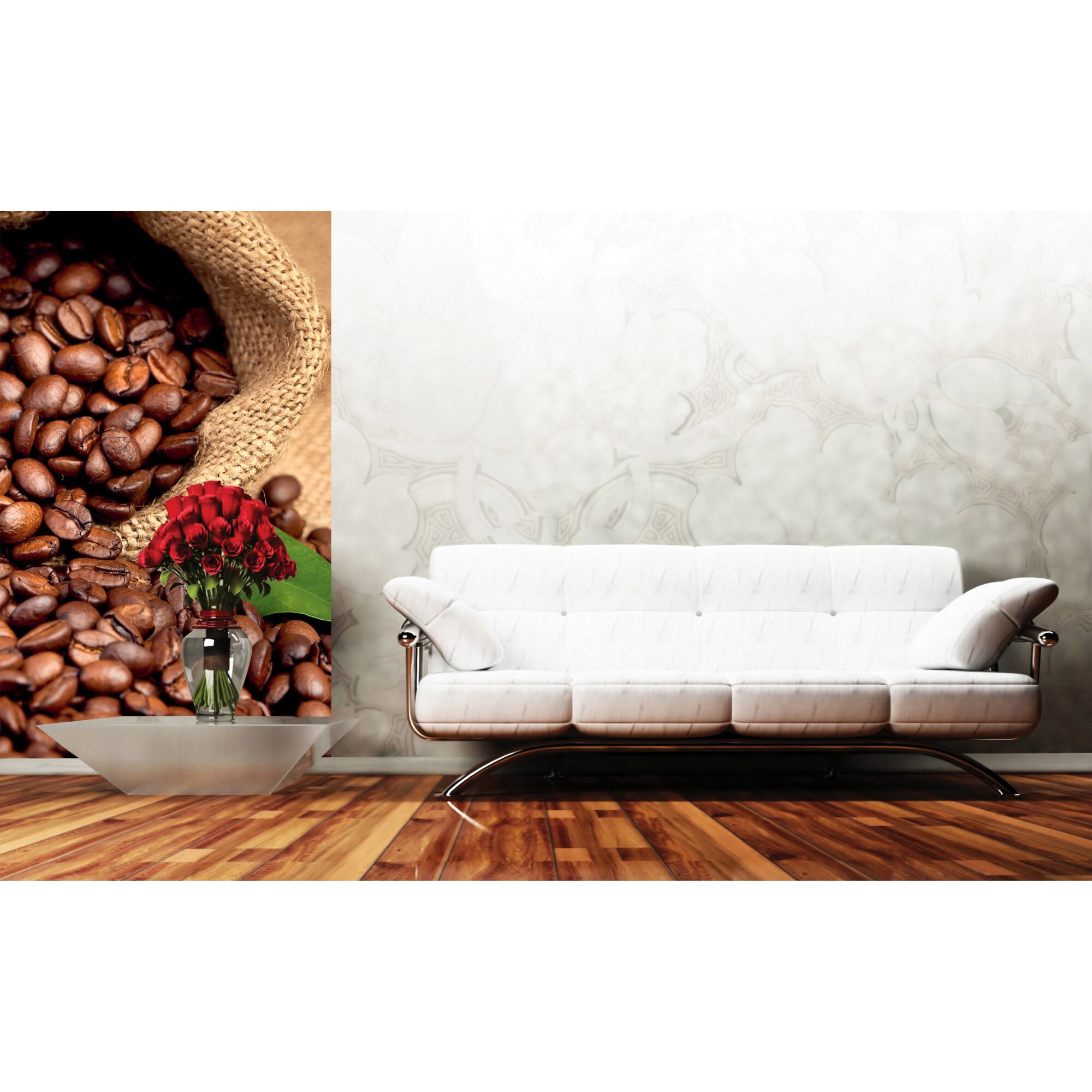 Tapet DIMEX, Model Boabe de cafea, 150 x 250 cm, Netesut, Maro - eMAG.ro