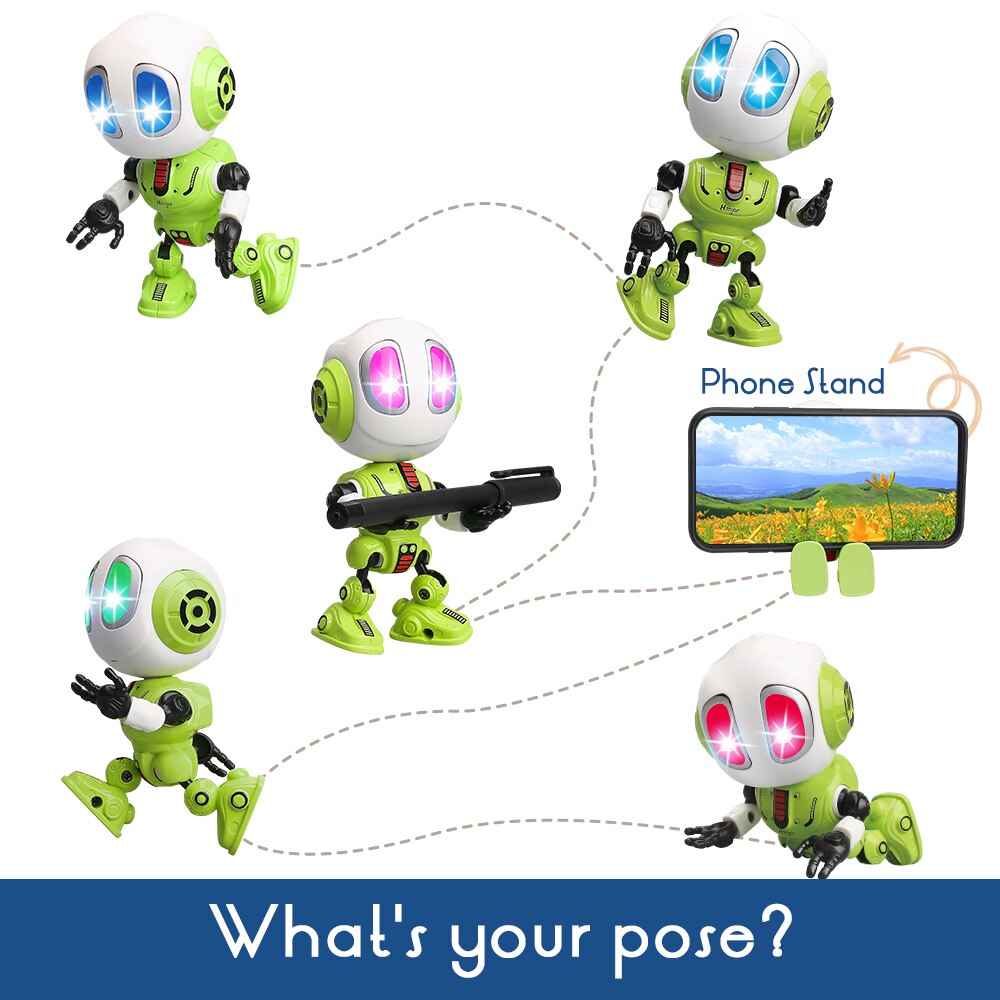 Robot interactiv vorbitor Hoogar, Verde/Alb - eMAG.ro