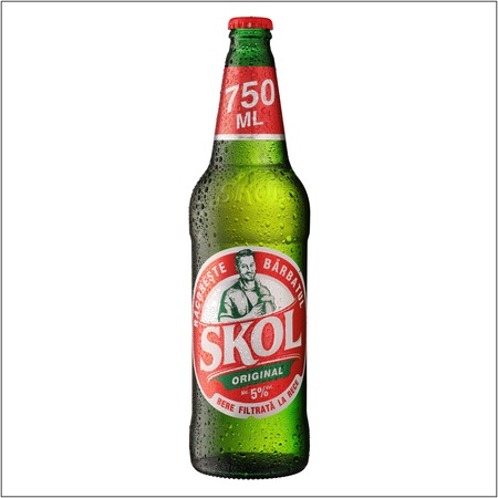 Bere Blonda Skol, Sticla, 0.75l - eMAG.ro