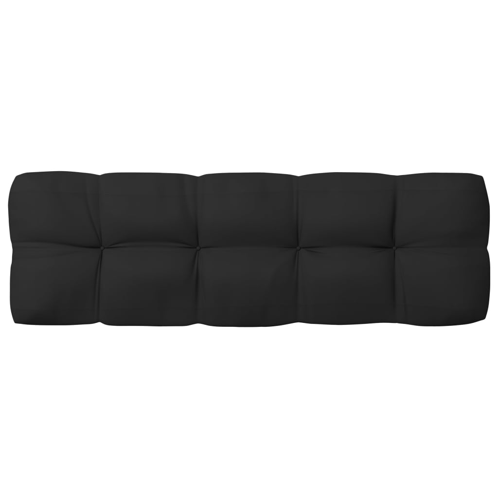 Perna canapea din paleti, negru, 120 x 40 x 10 cm, design universal ...
