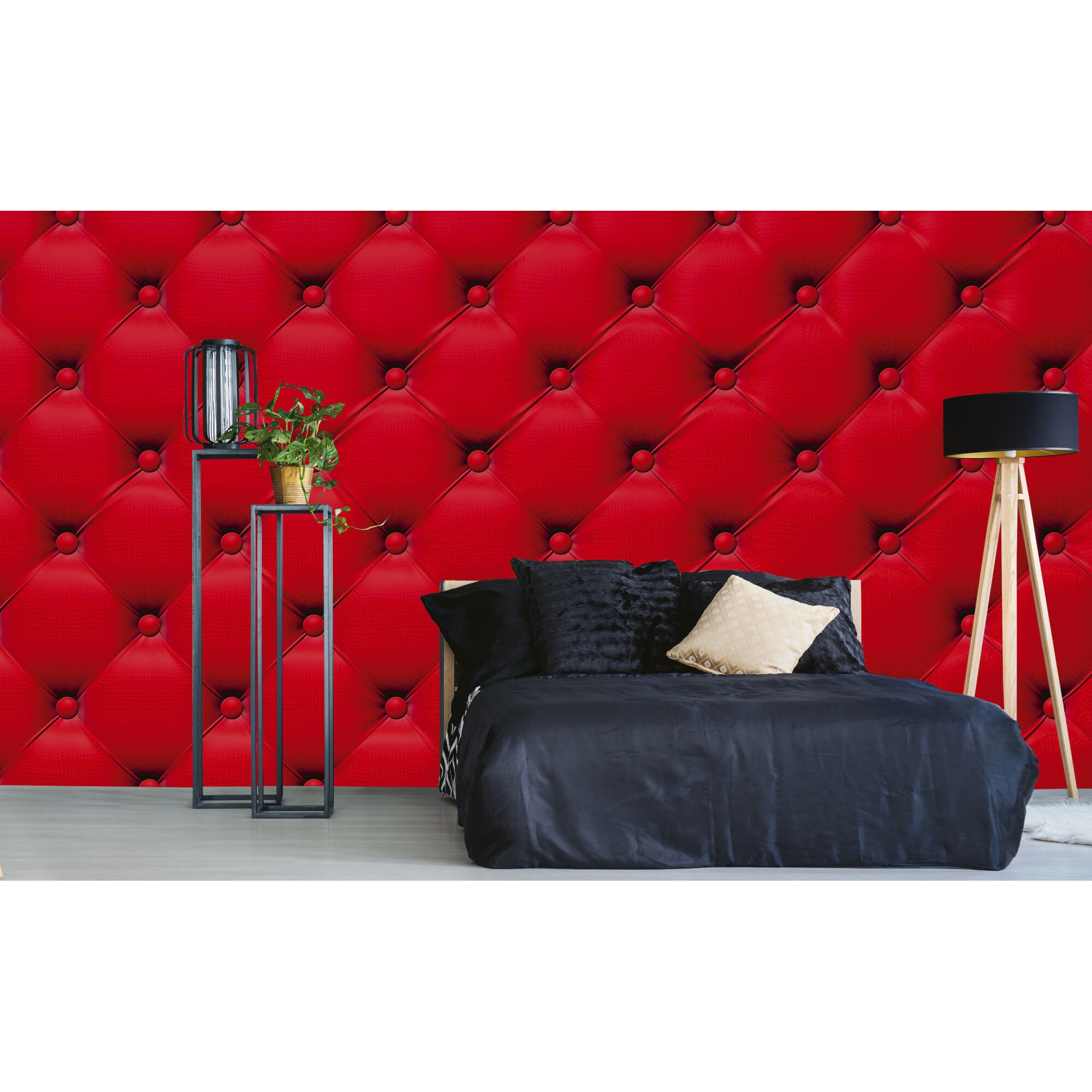 Tapet DIMEX, Model Cover, 375 x 250 cm, Netesut, Rosu - eMAG.ro