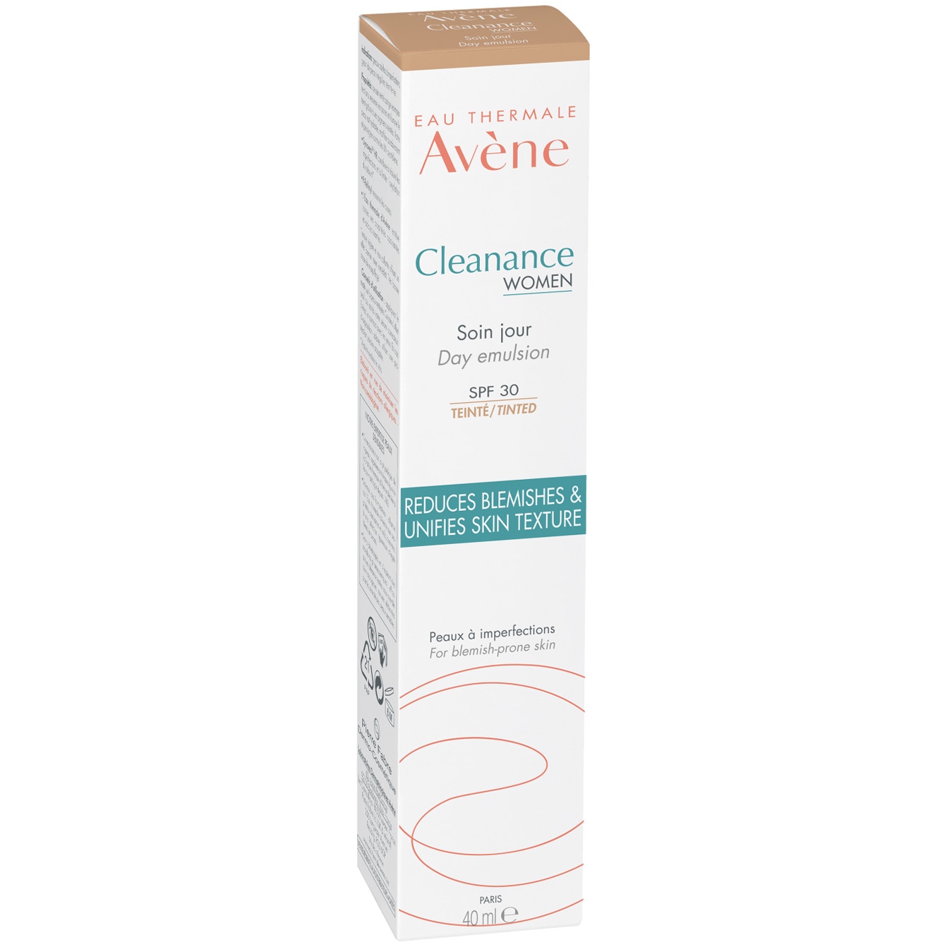 Emulsie de zi nuantatoare Avene Cleanance Women cu efect de netezire ...