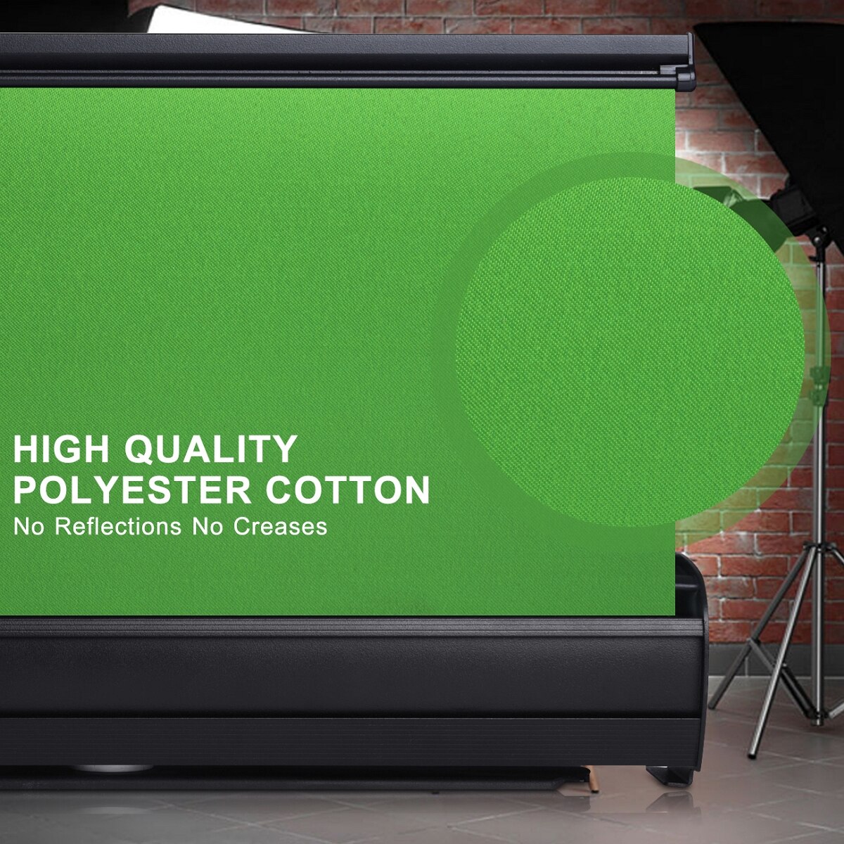 Fundal verde, Abeststudio, pentru Streaming, 110 x 200 cm - eMAG.ro
